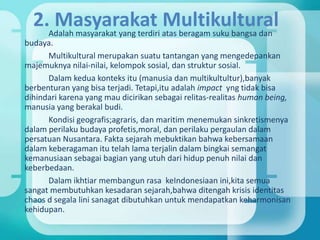 masyarakat Multikultural | PPTX