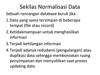 NORMALISASI | PPT