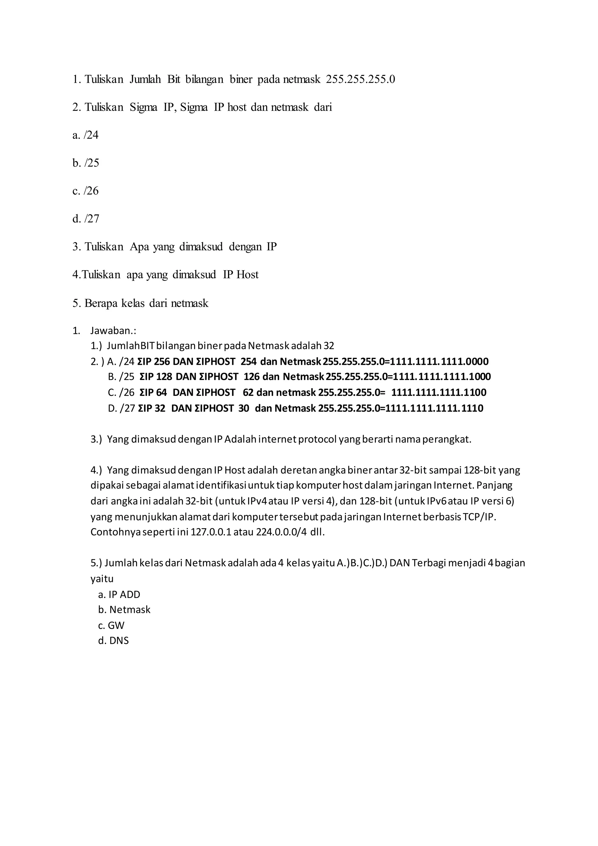 Tugas jaringan dasar | DOCX