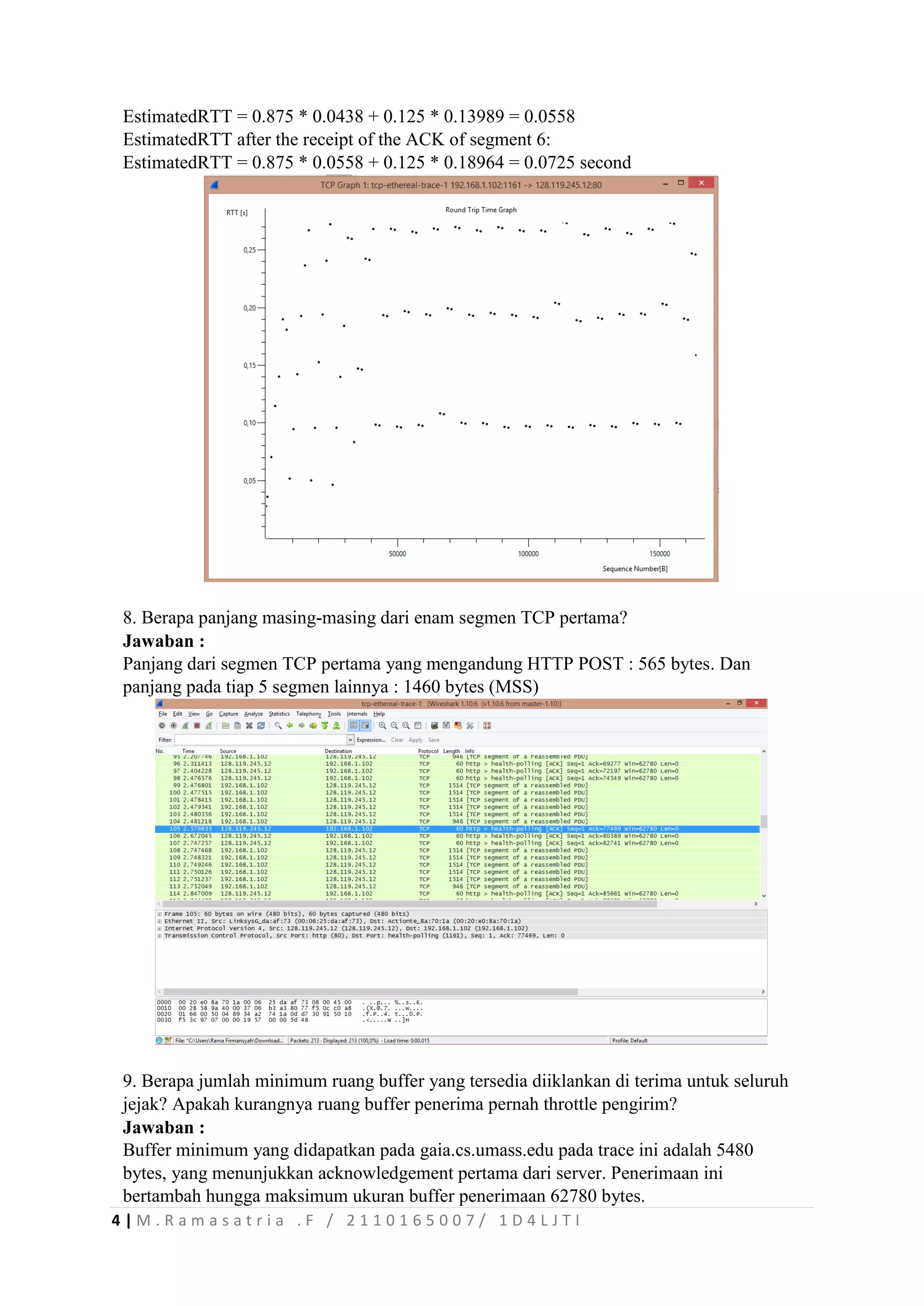 Pengamatan Wireshark pada TCP dan UDP | PDF