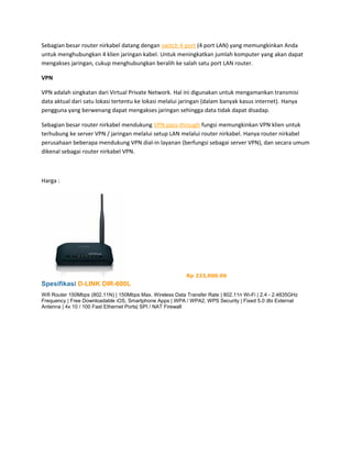 Pengertian Wireless dan Contohnya | PDF