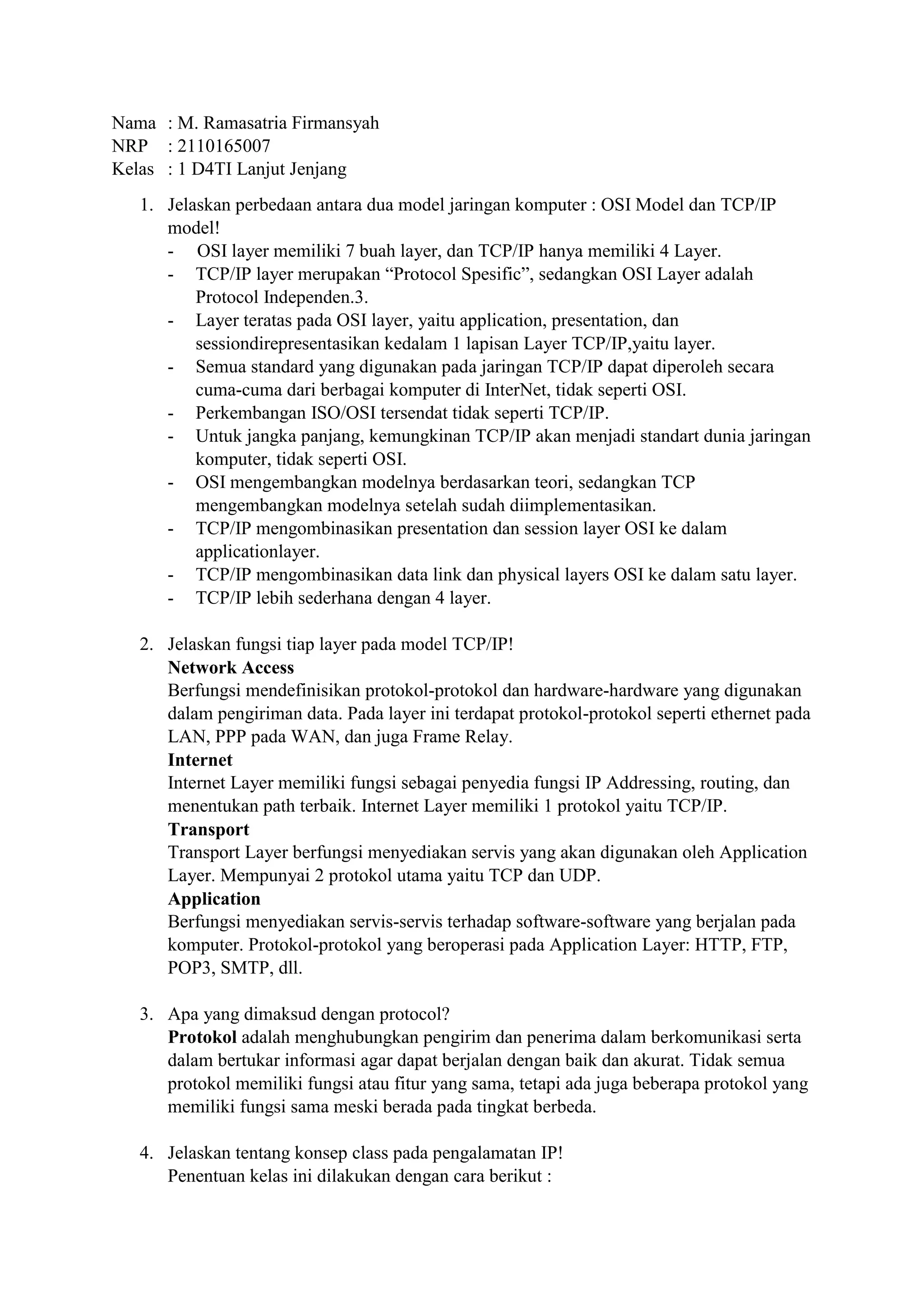 Tugas jarkom ramasatria_2110165007 | PDF