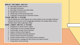 sanitasi dan hydiene | PDF