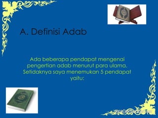 Adab terhadap Al-Qur'an | PPTX