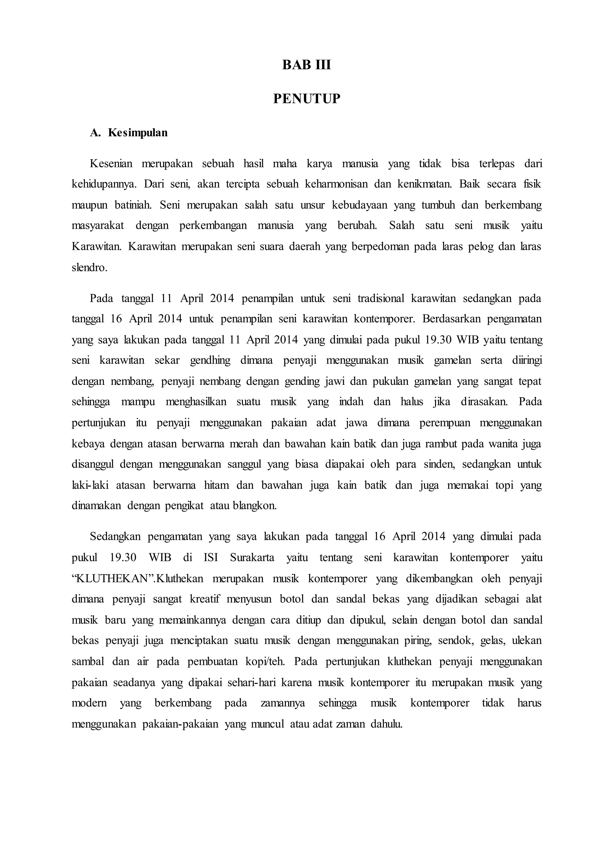 Tugas karawitan | PDF