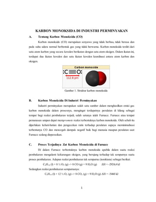 Tugas karbon monoksida fix | PDF