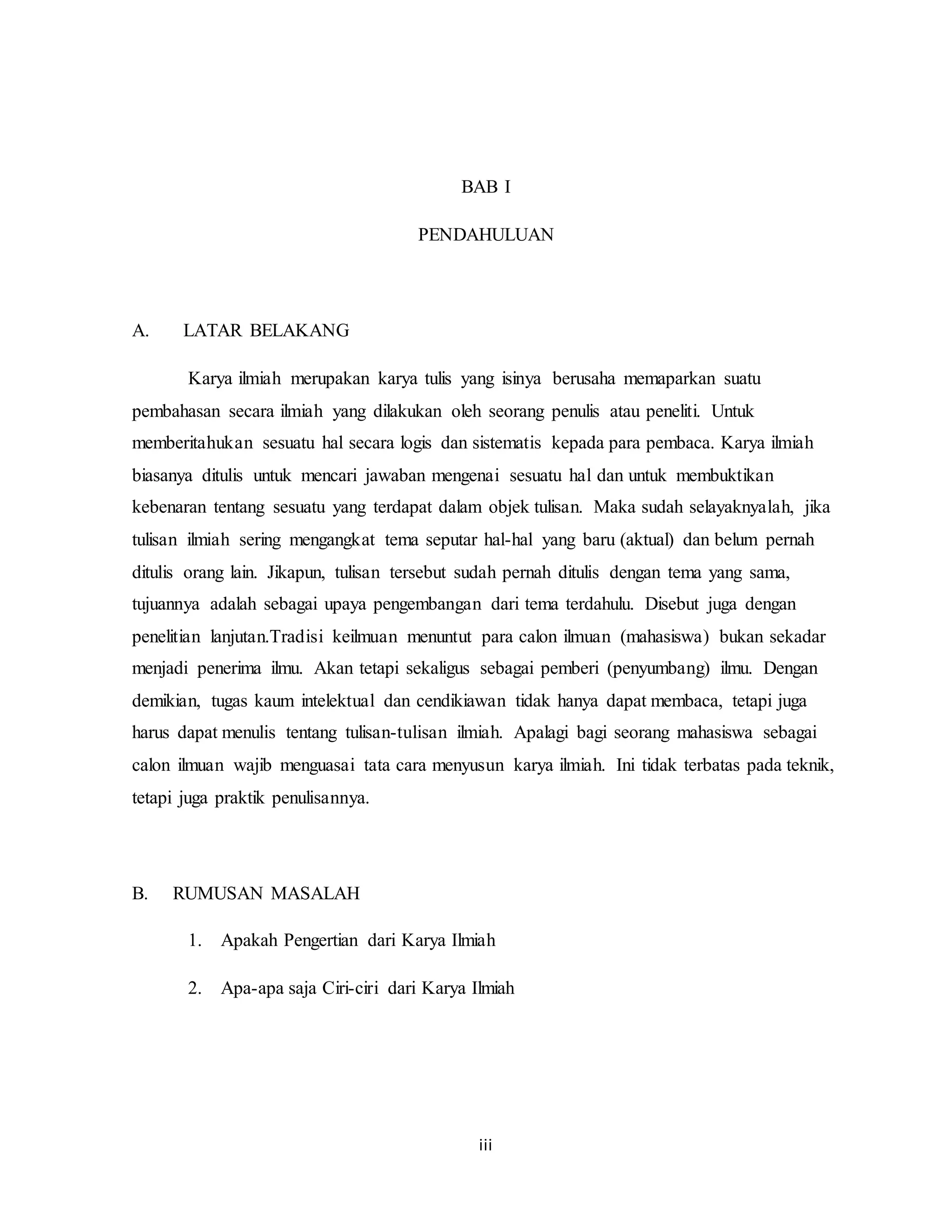 Tugas karya tulis ilmiah | PDF