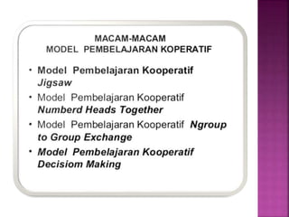 pembelajaran kooperatif | PPT