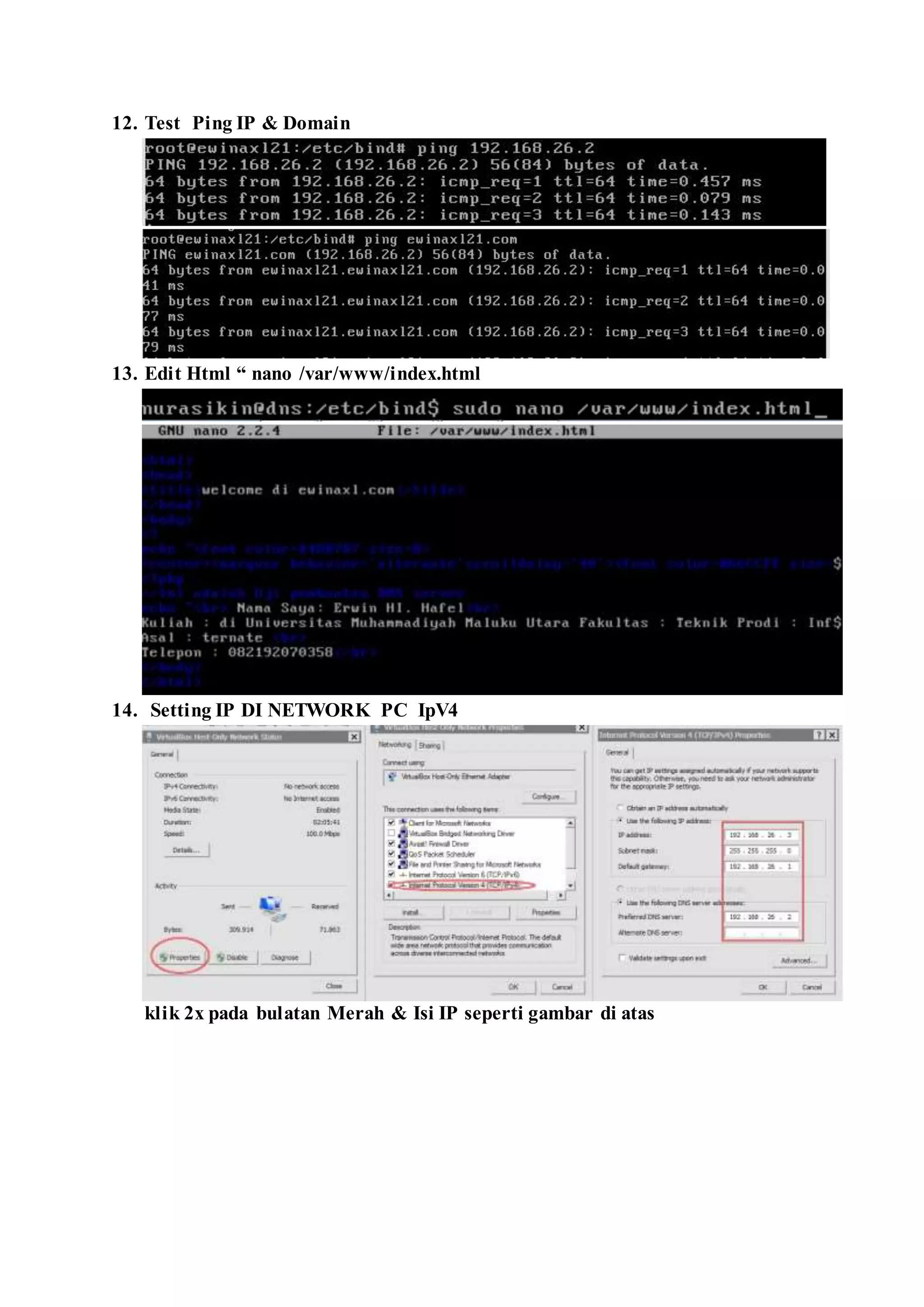 Simulasi Dns Server di ubuntu server | PDF