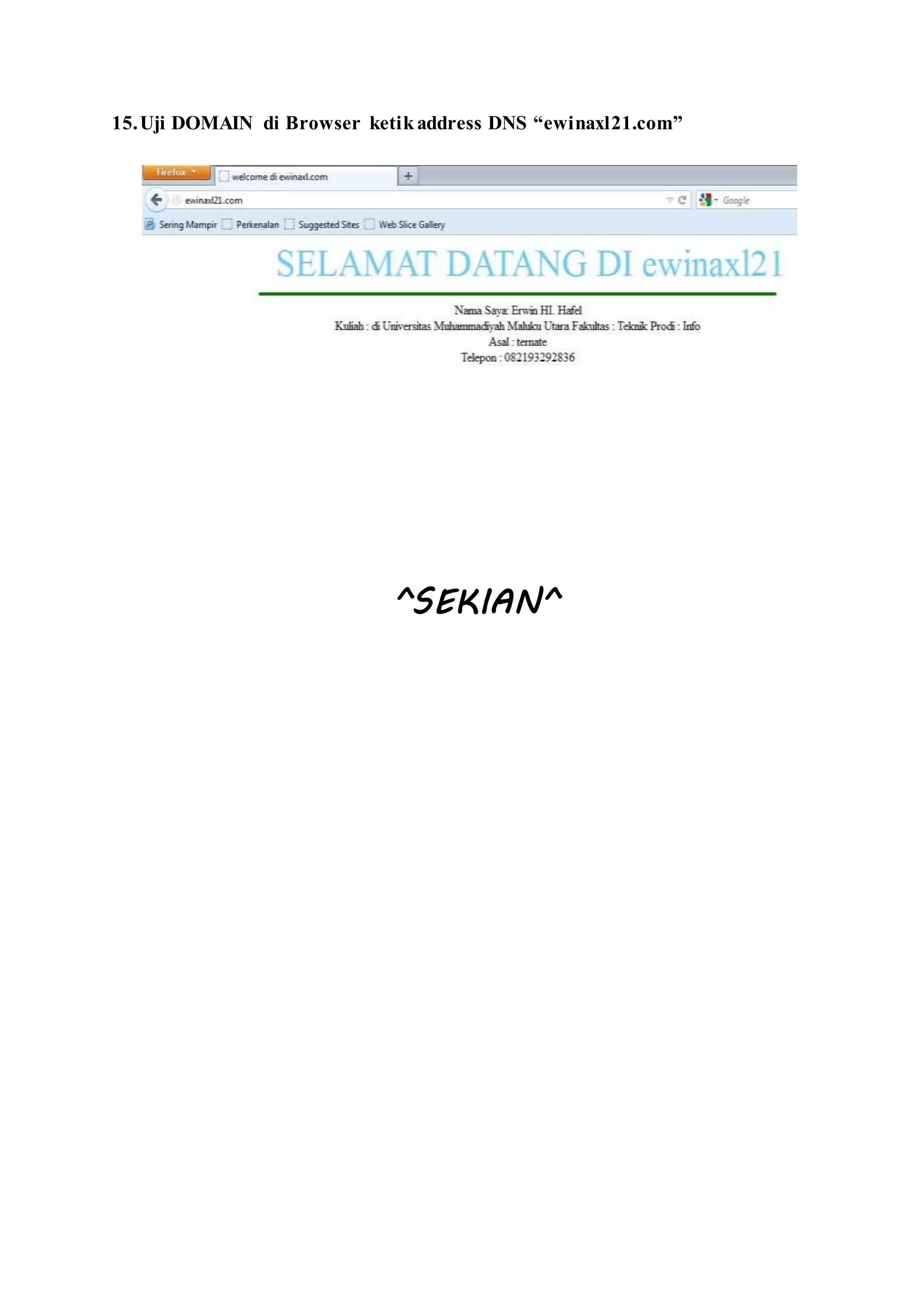 Simulasi Dns Server di ubuntu server | DOCX