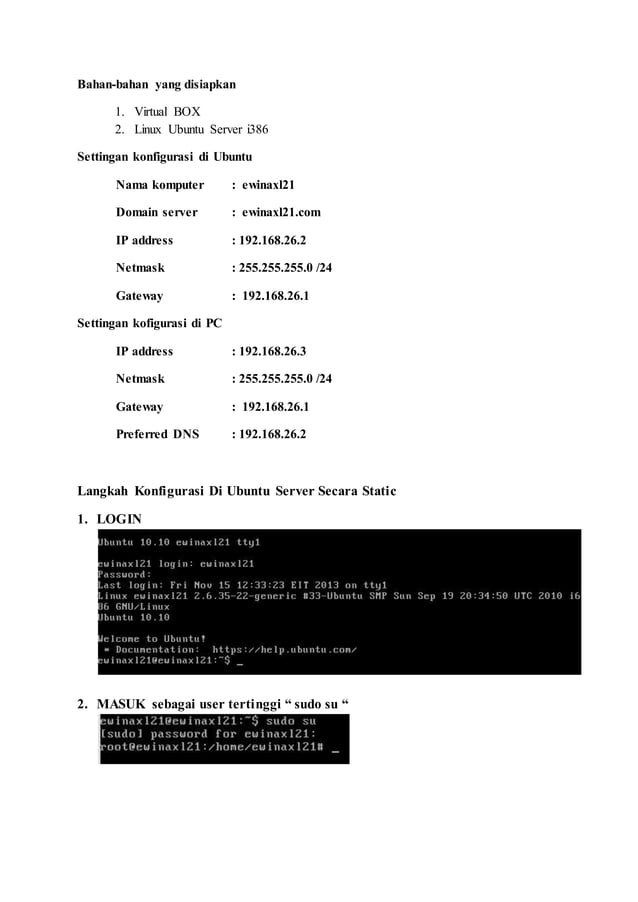 Simulasi Dns Server di ubuntu server | DOCX