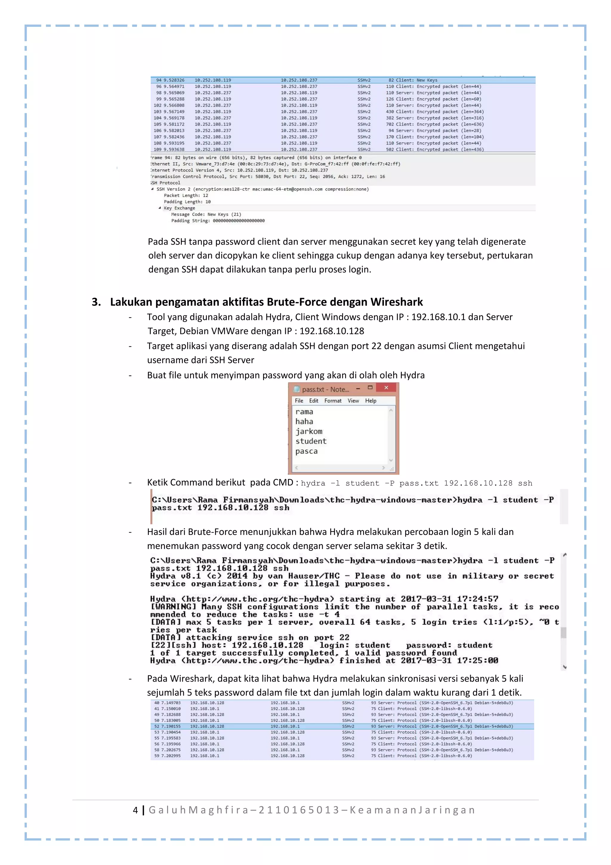 Laporan Keamanan Jaringan Telnet Brute Force | PDF