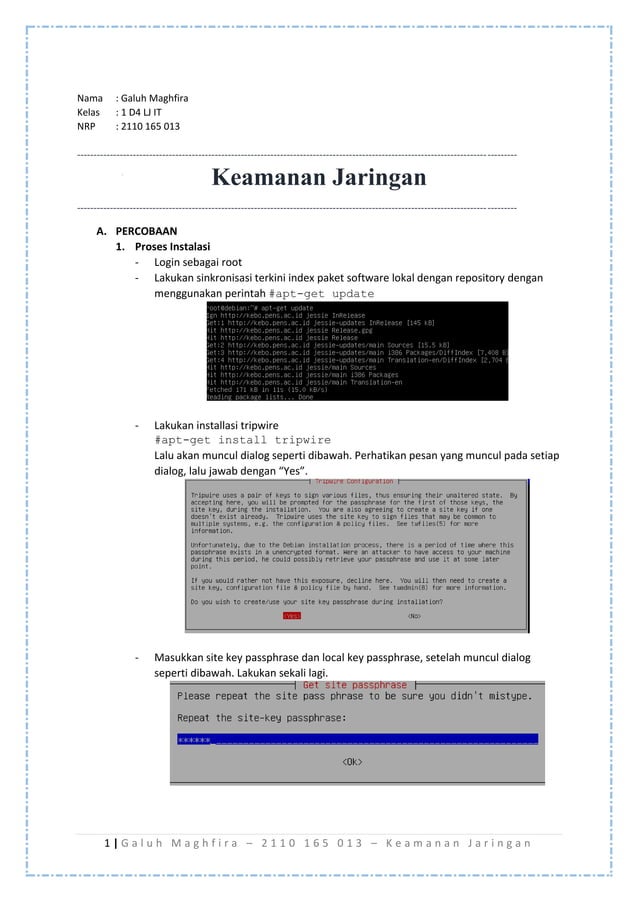 Laporan Keamanan Jaringan Hostbased | PDF