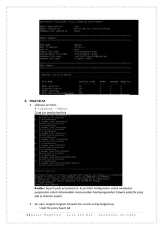 Laporan Keamanan Jaringan Hostbased | PDF