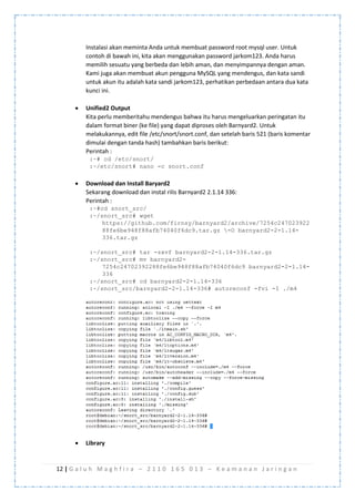 Laporan Keamanan Jaringan Snort IDS | PDF