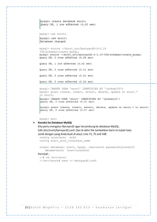Laporan Keamanan Jaringan Snort IDS | PDF