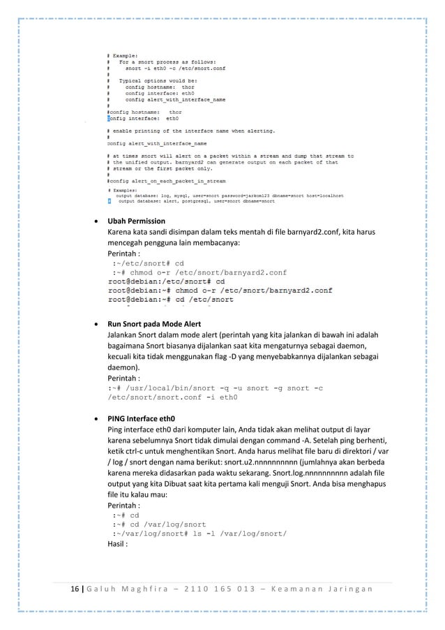 Laporan Keamanan Jaringan Snort IDS | PDF