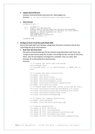 Laporan Keamanan Jaringan Snort IDS | PDF