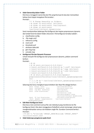 Laporan Keamanan Jaringan Snort IDS | PDF