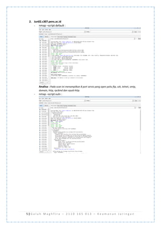 Laporan Keamanan Jaringan Network Scanning | PDF
