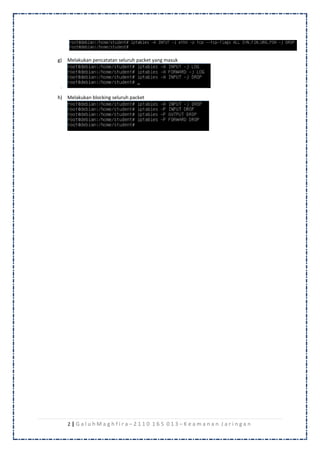 Laporan Keamanan Jaringan Postest | PDF