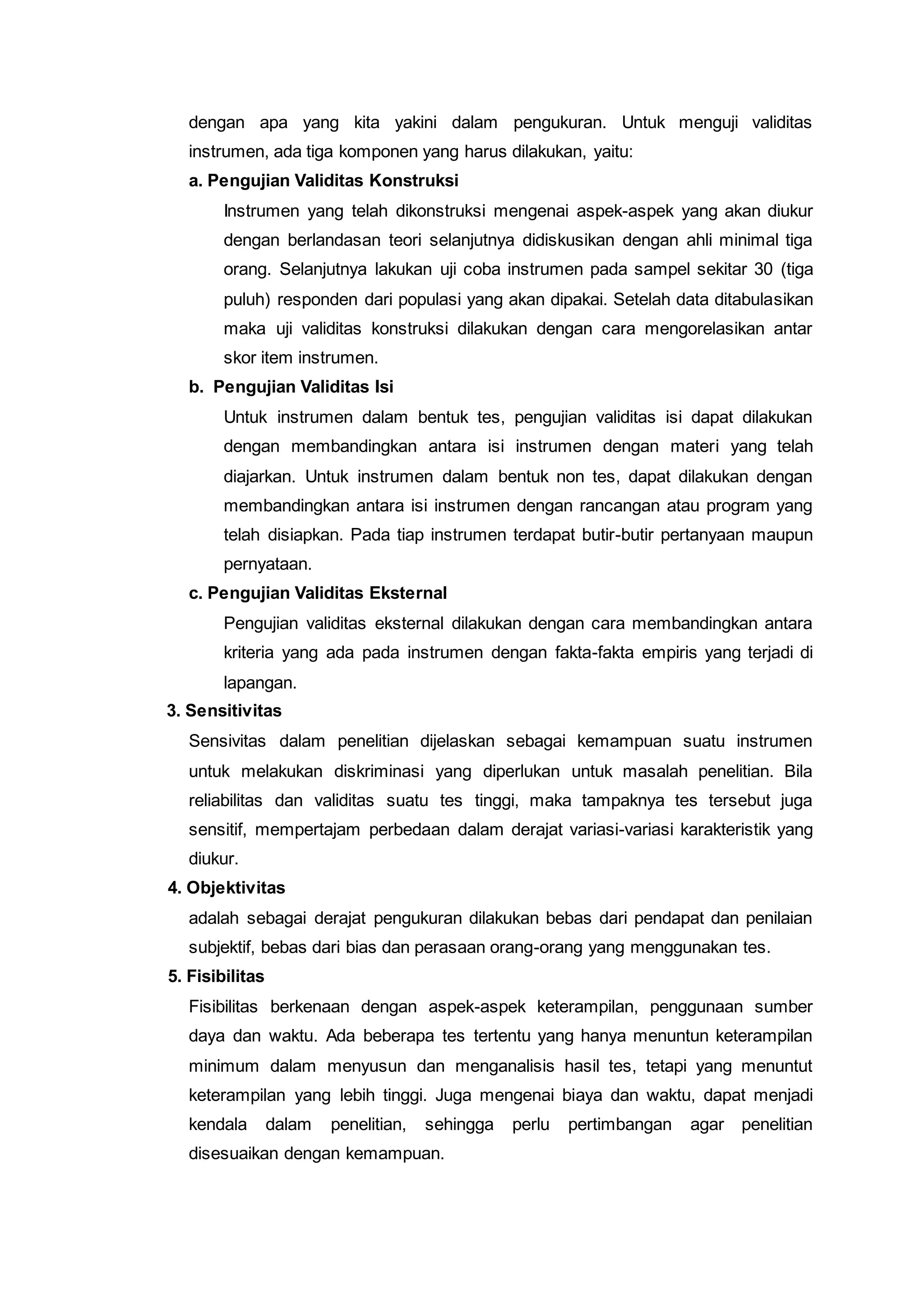 Berbagai Instrumen Penelitian | DOCX