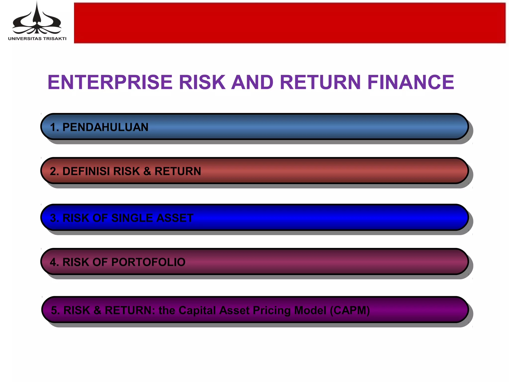 Finance Management, Risk, Return, and Capital Asset Pricing model by ...