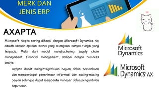 SISTEM INFORMASI BISNIS BERBASIS SAP - ERP | PPT