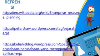 SISTEM INFORMASI BISNIS BERBASIS SAP - ERP | PPT