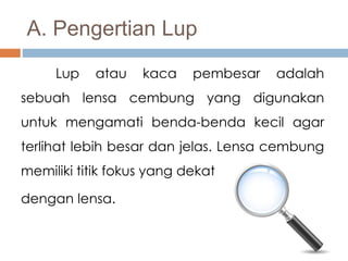 Alat Optik (LUP) | PPTX