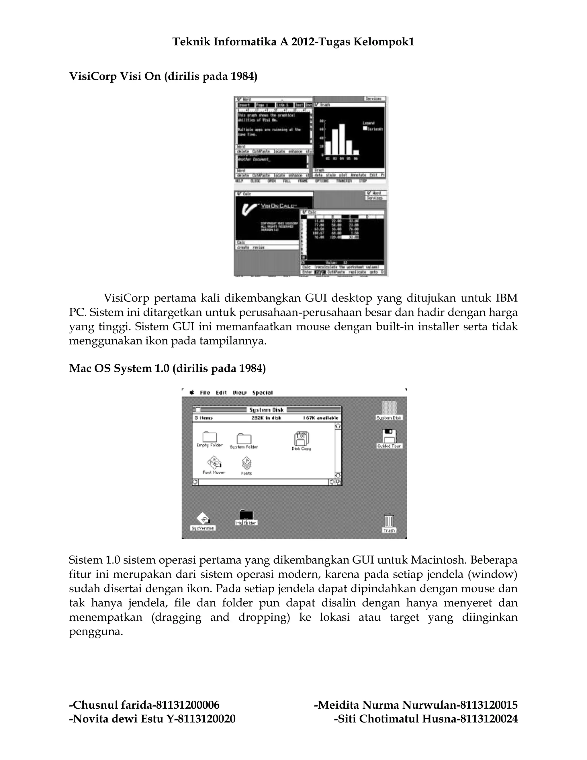 Perkembangan Sistem Operasi Komputer Dari Awal Sampai Akhir | DOCX