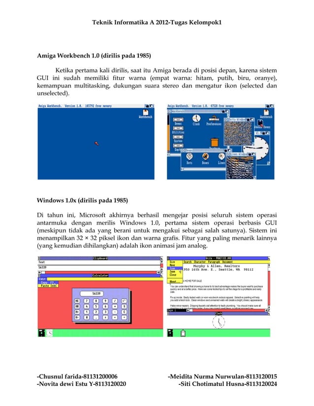 Perkembangan Sistem Operasi Komputer Dari Awal Sampai Akhir | DOCX