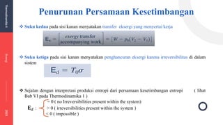 TUGAS KELOMPOK 1_EKSERGI... no. 5 . Massa atur dan laju eksergi.pptx
