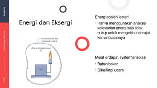TUGAS KELOMPOK 1_EKSERGI... no. 5 . Massa atur dan laju eksergi.pptx