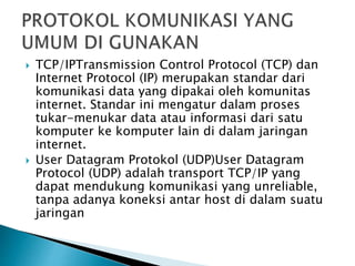 konsep dasar komunikasi data dalam jaringan | PPTX