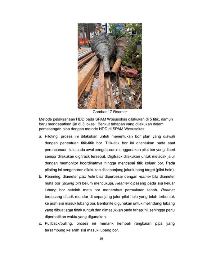 Tugas Kelompok 2 - Pengawasan Pemasangan Pipa HDPE metode Open cut, HDD dan Boring Manual.docx