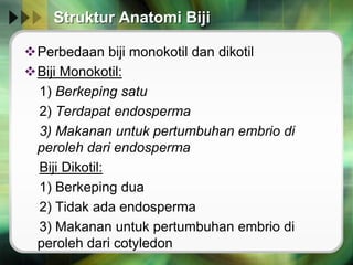 Struktur Biji dan Bagian-bagiannya | PPTX