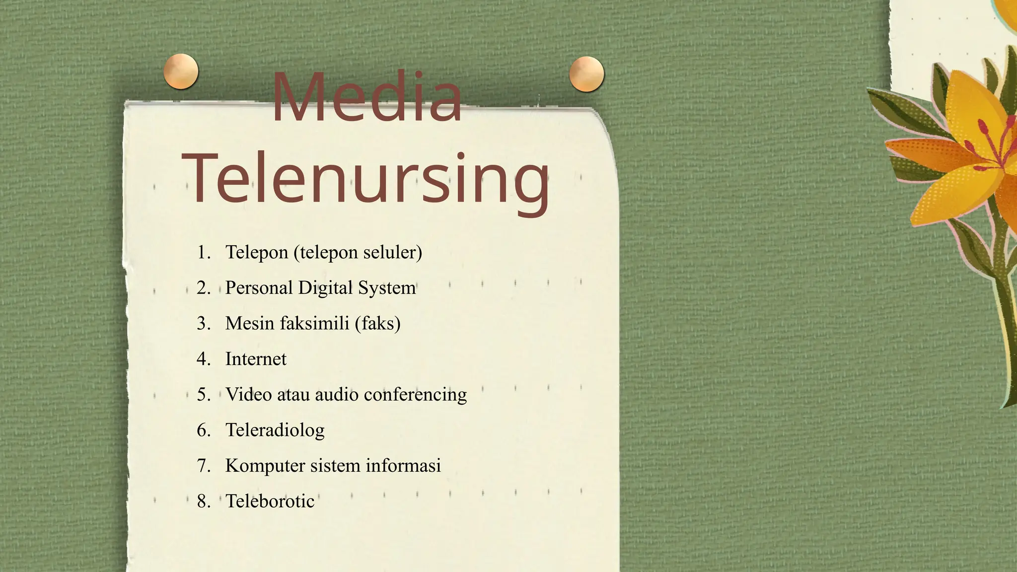 Tugas Kelompok 2 Telenursing sistem informasi keperawatan.pptx