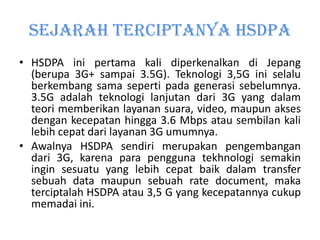 Tugas kelompok hsdpa | PPT