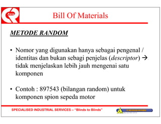Tugas Kelompok Manajemen Industri - Bill Of Material | PDF