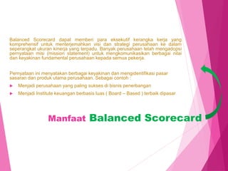 Tugas kelompok manajemen kualitas ( balanced scorecard) | PPTX