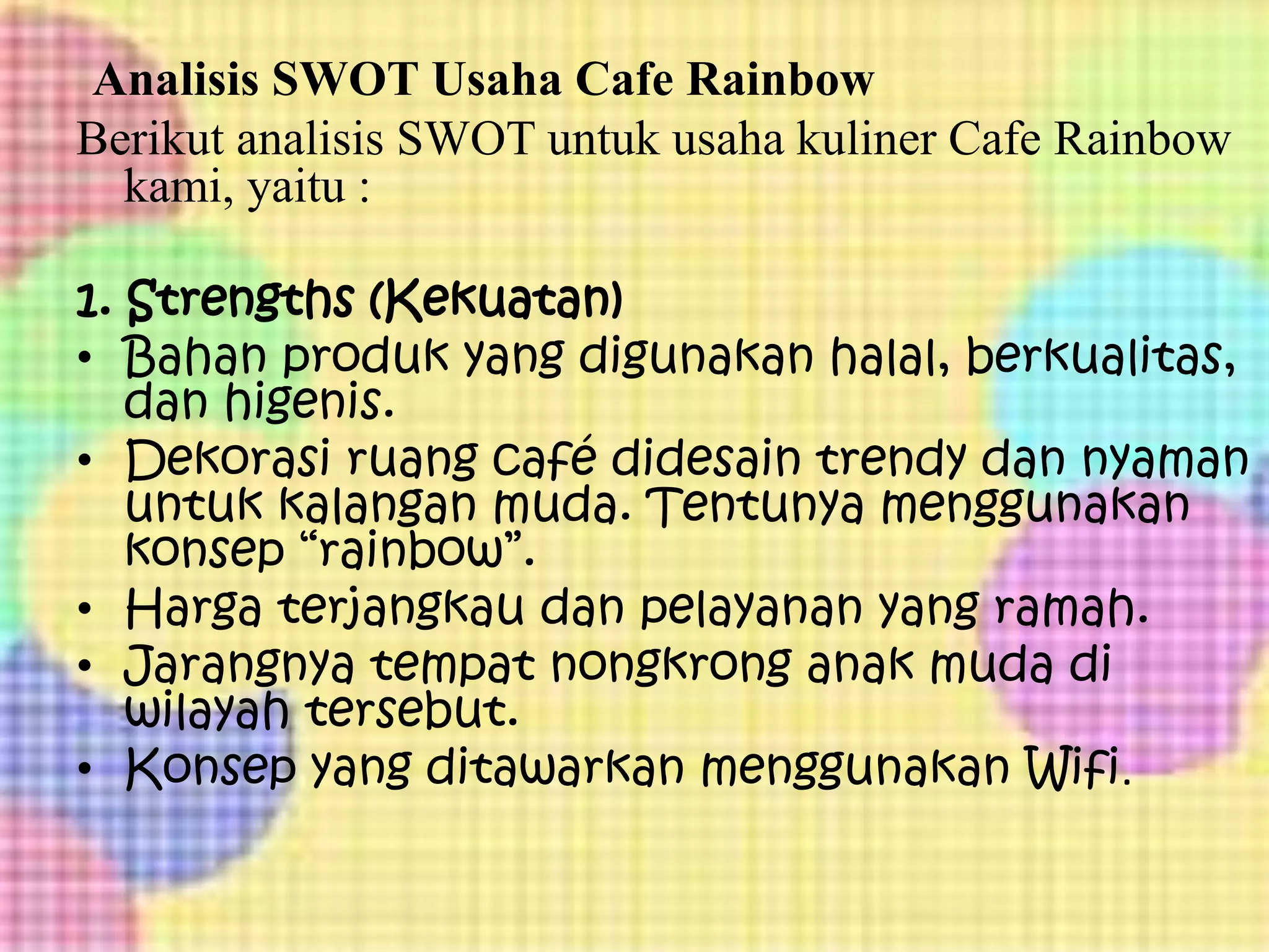Contoh Tugas Prakarya Analisis SWOT (Strengths, Weakness, Opportunities ...