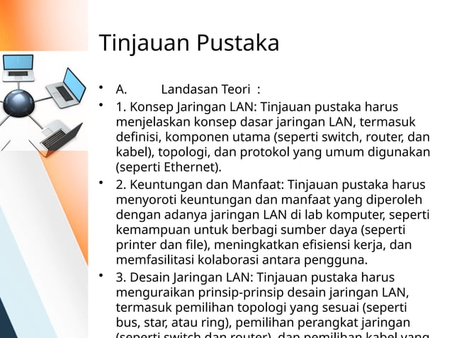 membuat jariang lan pada leb komputer materi tkj | PPTX