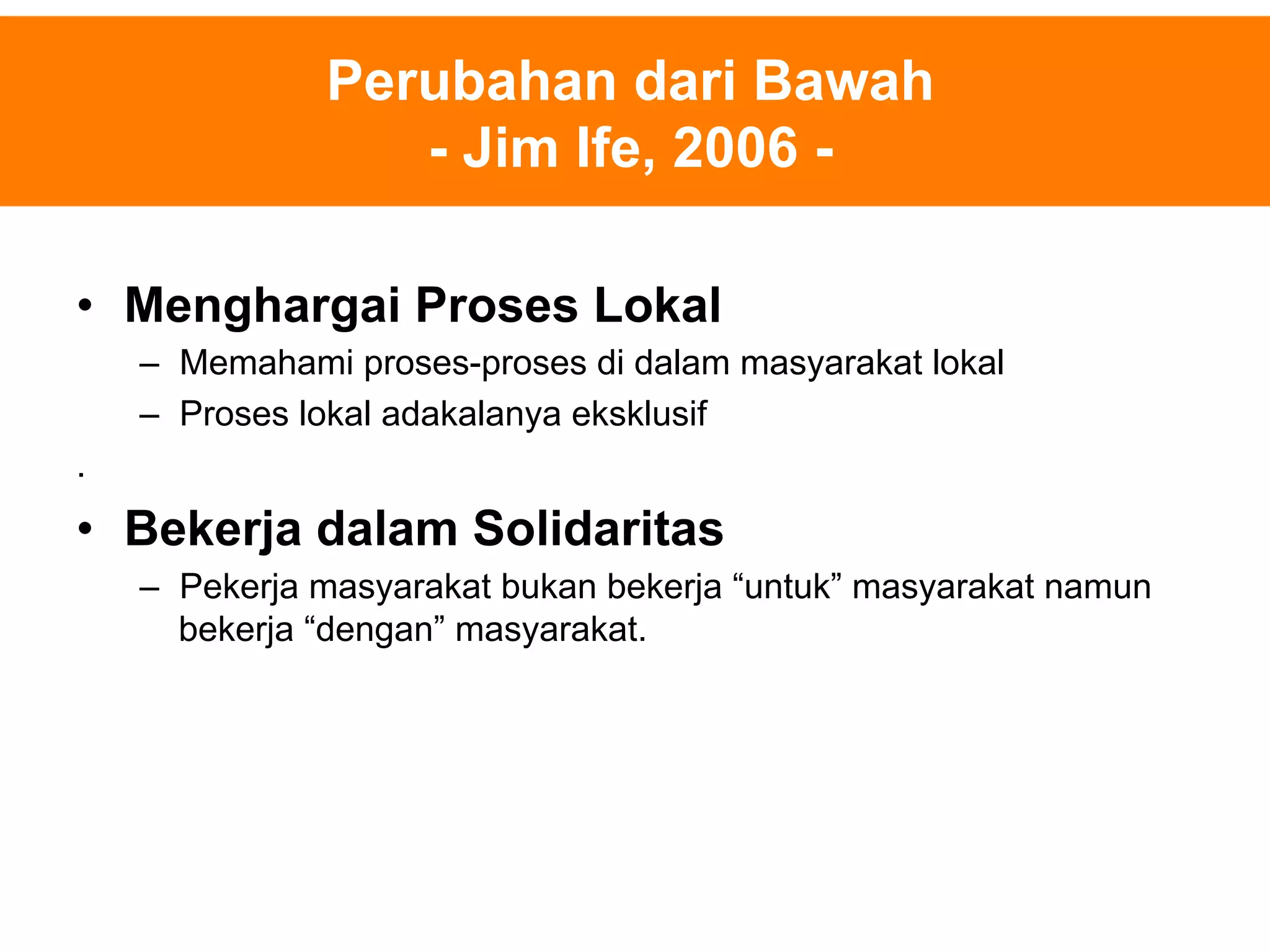 Strategi Teknik Pengembangan Masyarakat | PDF