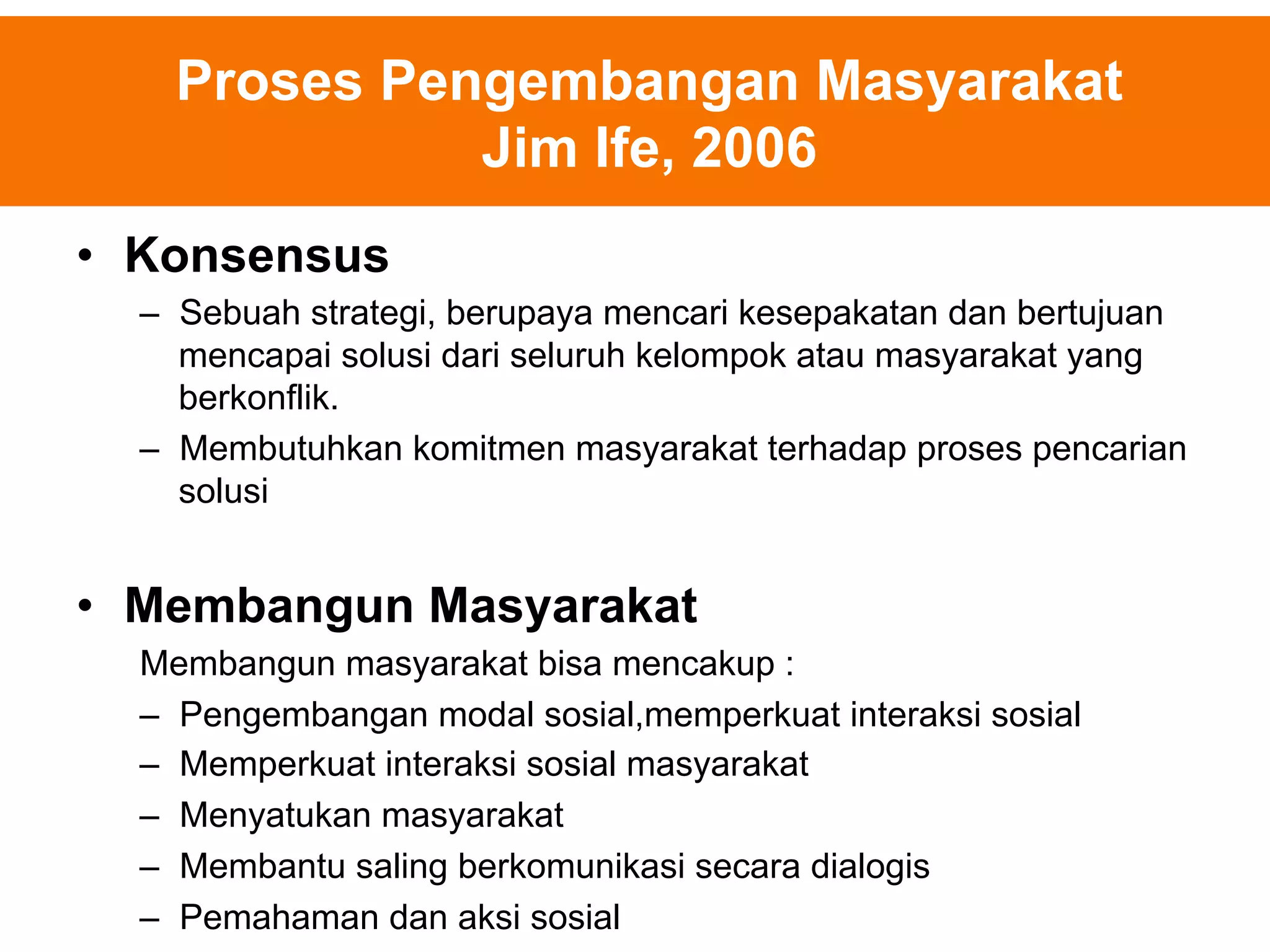 Strategi Teknik Pengembangan Masyarakat | PDF