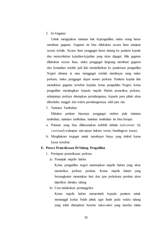 Hukum Acara Perdata dan Hukum Acara Pidana | DOCX