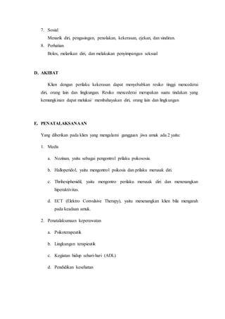 Tugas keperawatan jiwa | PDF