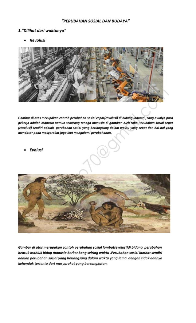 TUGAS KETERAMPILAN IPS PERUBAHAN SOSIAL DAN BUDAYA | PDF