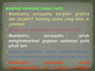 pengertian proposal usaha | PPTX