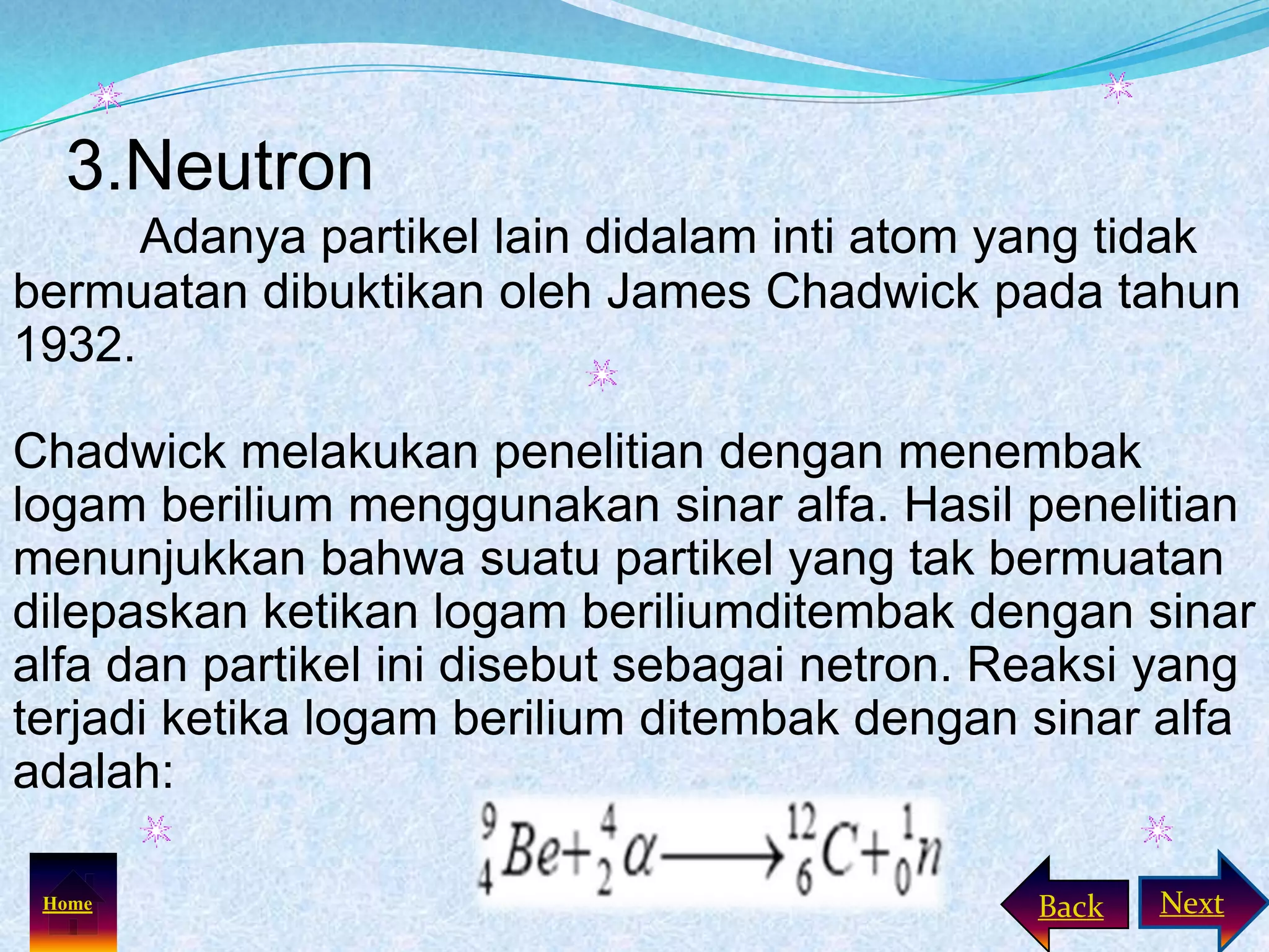 PARTIKEL PENYUSUN ATOM | PPTX
